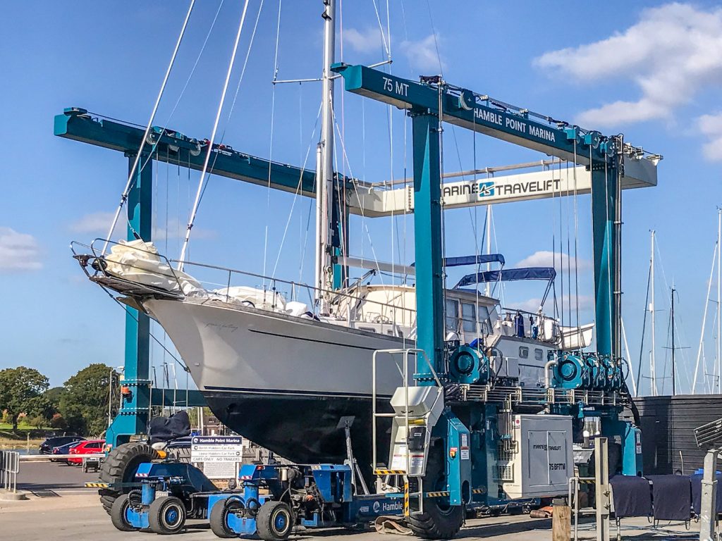 Marine Travelift Delivers Boat Hoist to Hamble Point Marina | Marina ...