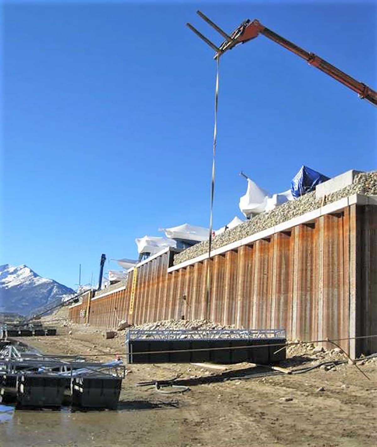 Dillon Colorado Marina_Retaining Wall Construction | Marina Dock Age