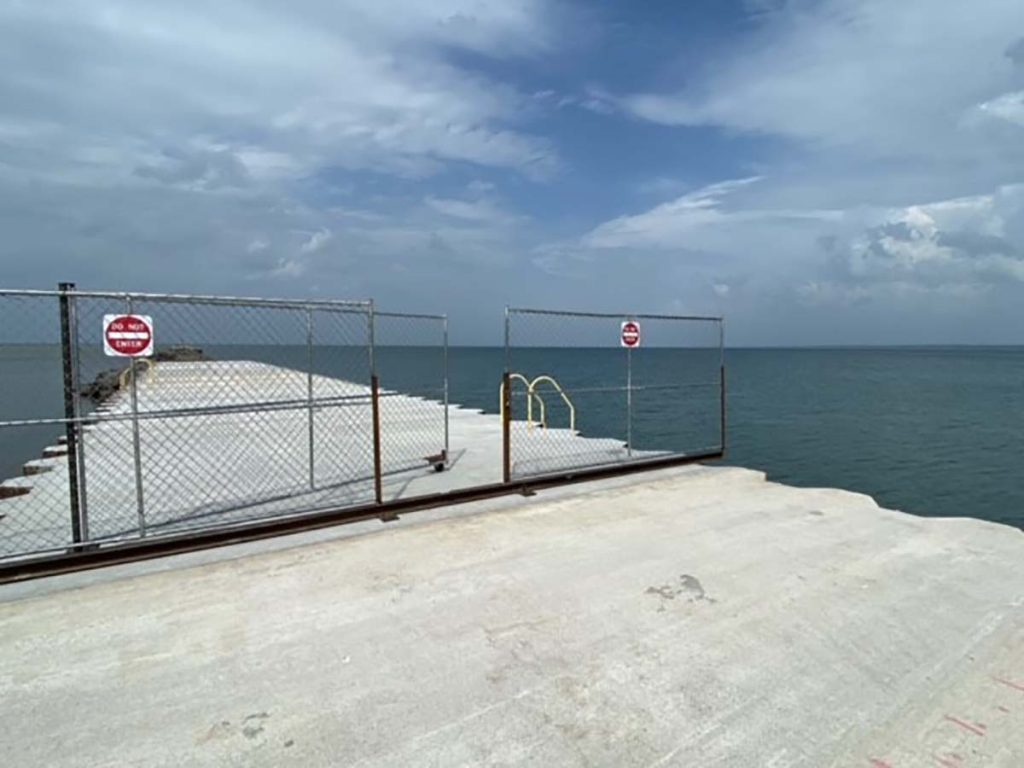 east pier security fence | Marina Dock Age