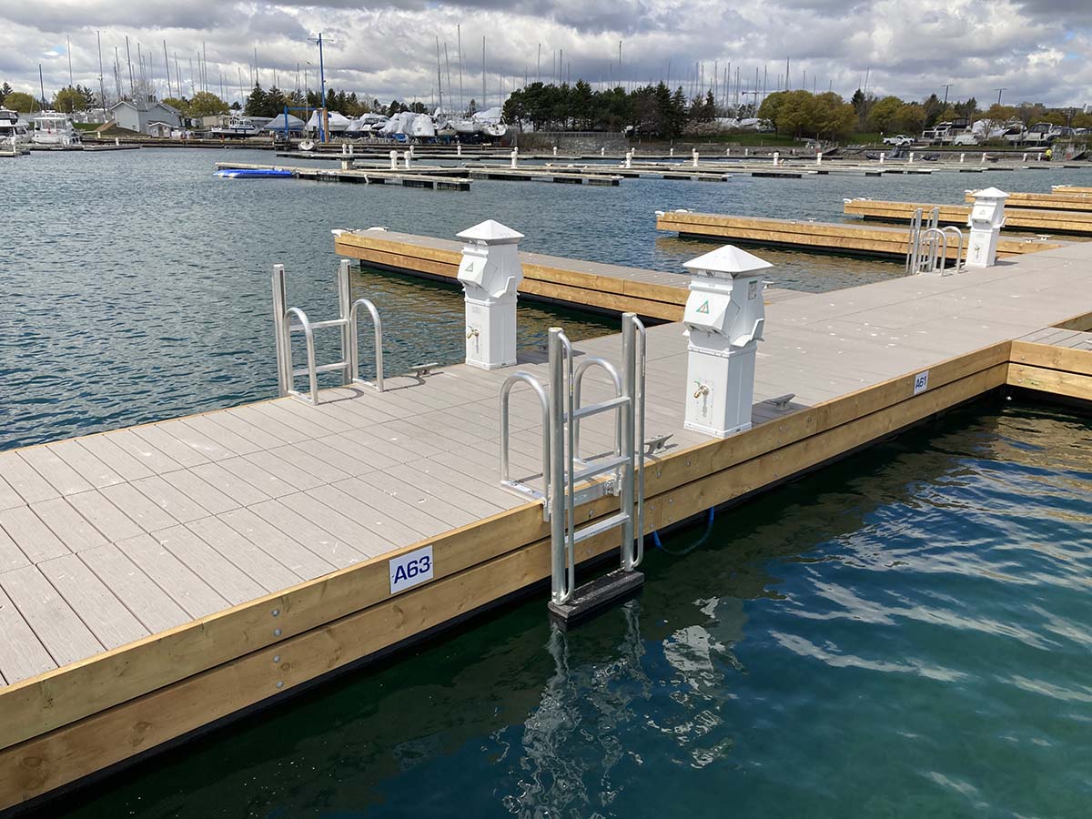 Marina Upgrade Complete on Lake Ontario | Marina Dock Age
