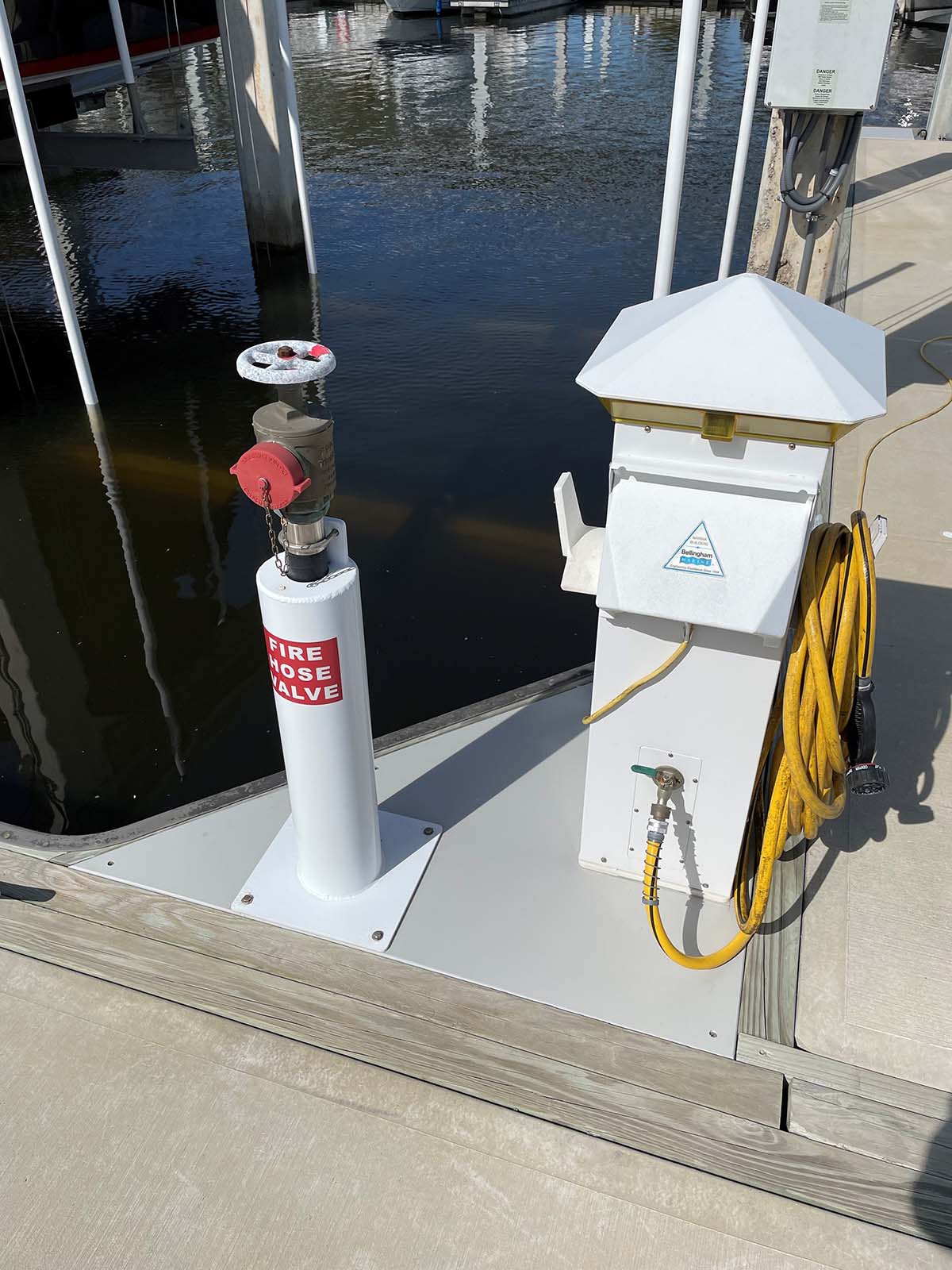 Utility Pedestal and Fire (Dry) Hydrant | Marina Dock Age