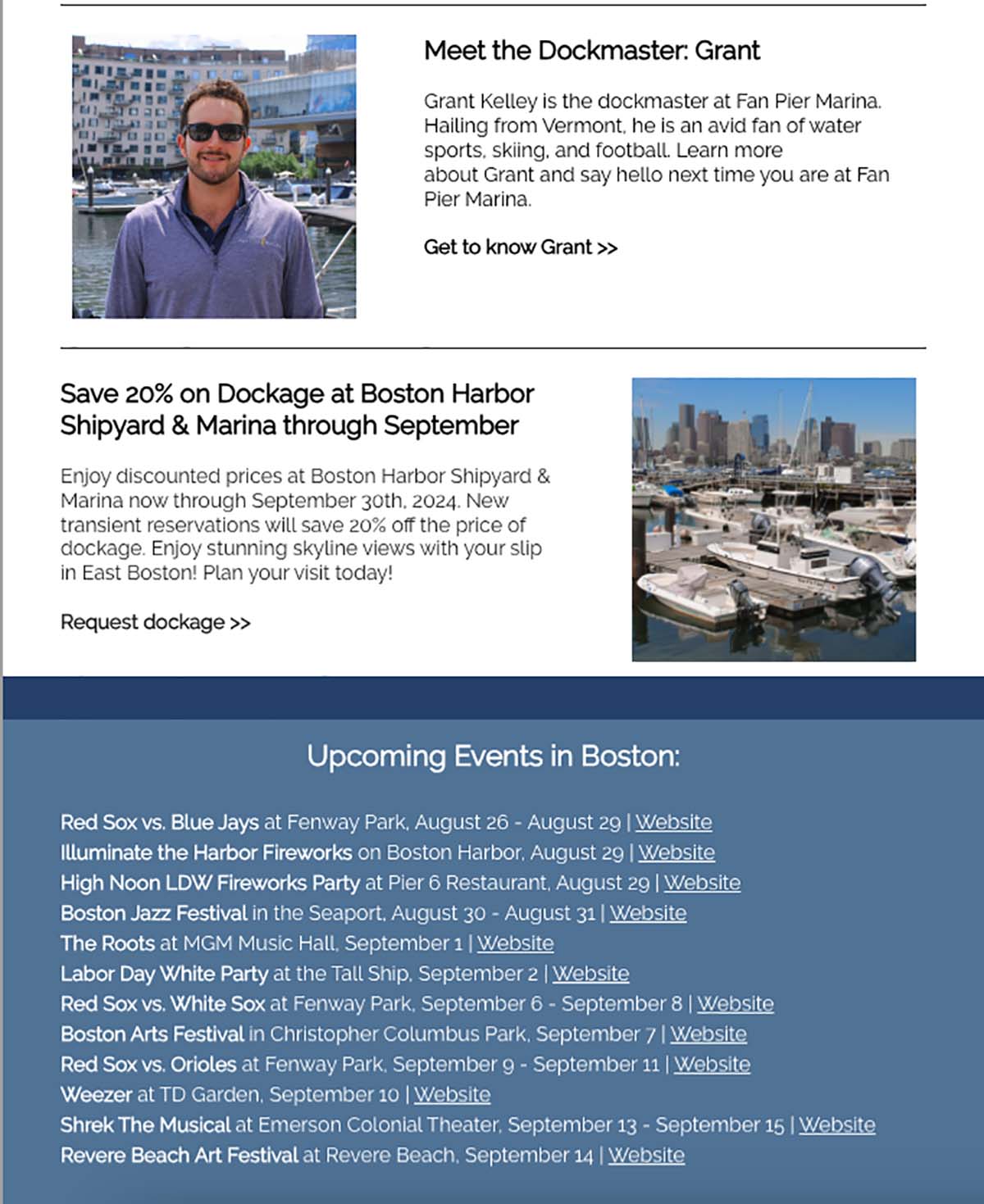 Ocean Havens Newsletter 2 | Marina Dock Age