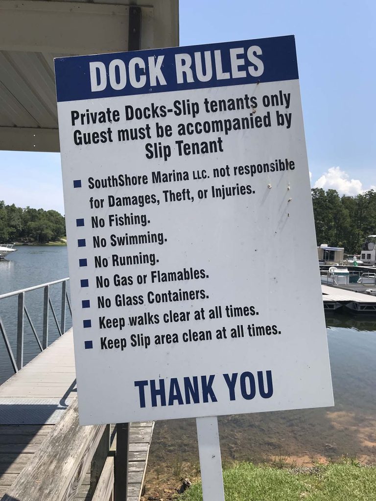 Signage and the Pivotal Role it Plays in Operating a Well-Run Marina ...